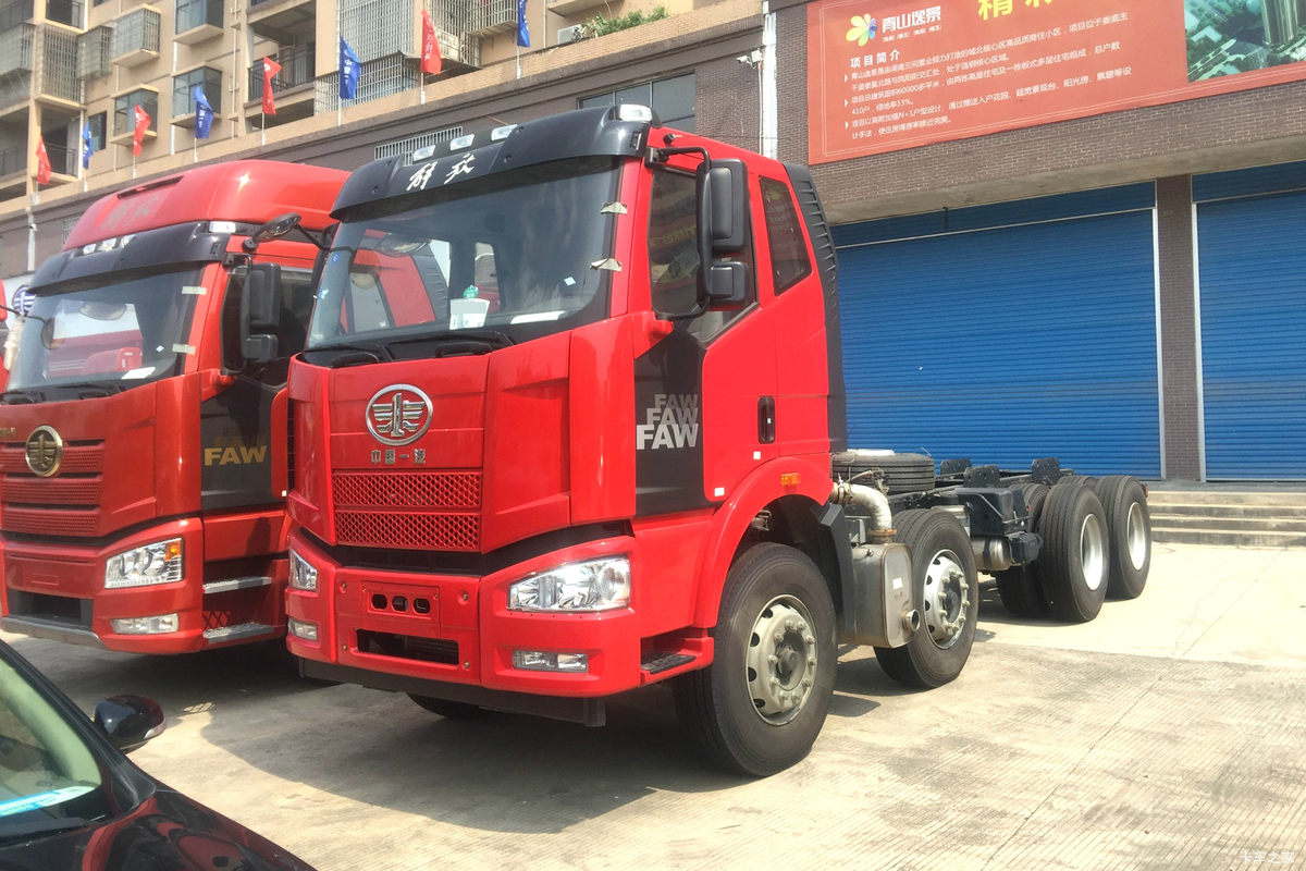 【图】一汽解放 J6M重卡 280马力 8X4 6.2米自卸车底盘(CA3310P63K1LBT4E5)_实拍图片_644836_卡车之家