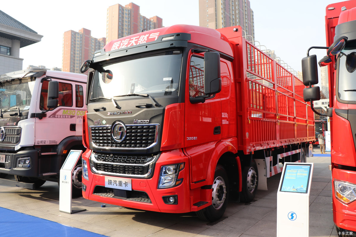 【图】陕汽重卡 德龙M5000 菁英版 320马力 6X2 9.55米仓栅式载货车_实拍图片_2018287_卡车之家